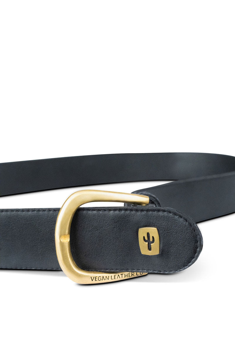 Vegan Cactus Leather Belt | Black – Vegan Leather Co.